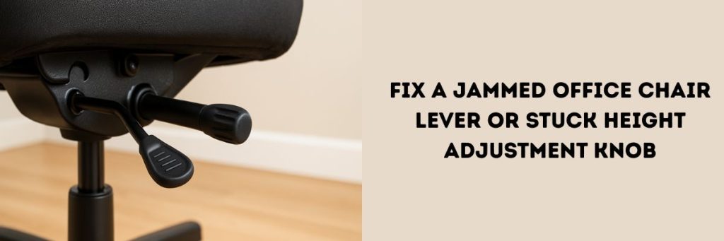Fix a Jammed Office Chair Lever or Stuck Height Adjustment Knob