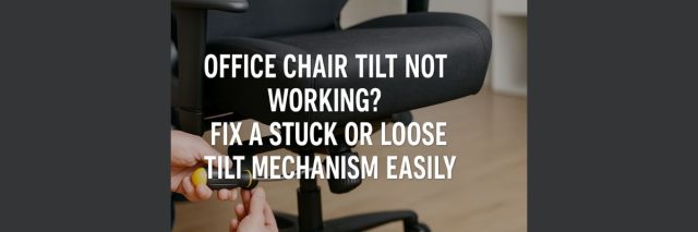 Office Chair Tilt Not Working? Fix a Stuck or Loose Tilt Mechanism Easily
